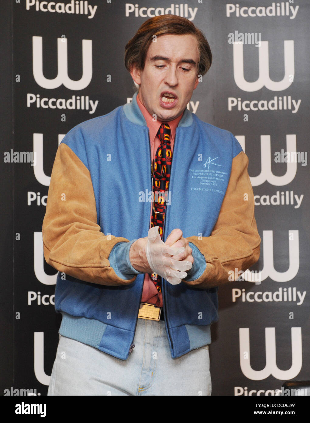 Steve Coogan aka Alan Partridge at a book signing at Waterstone's ...