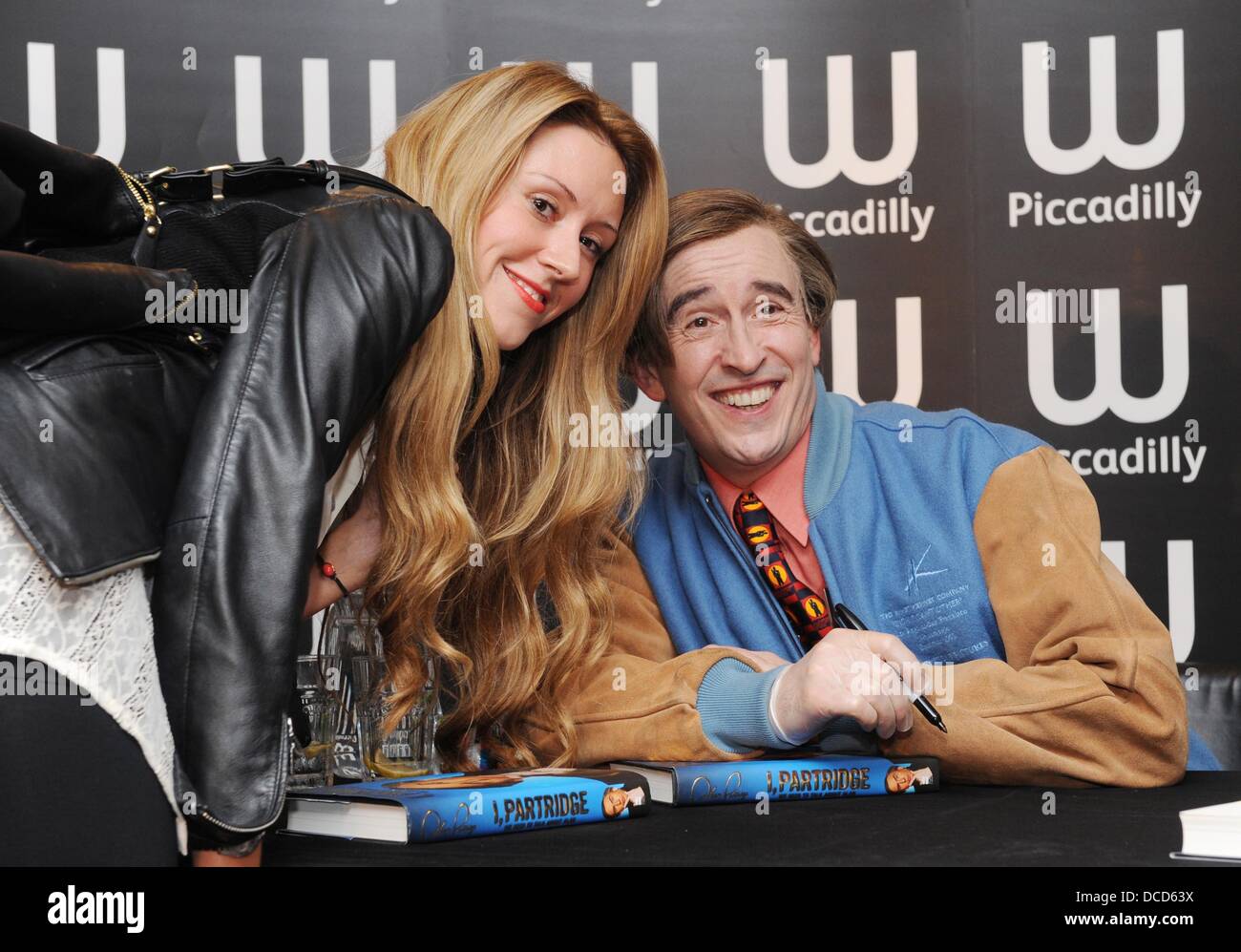 Steve Coogan aka Alan Partridge at a book signing at Waterstone's ...