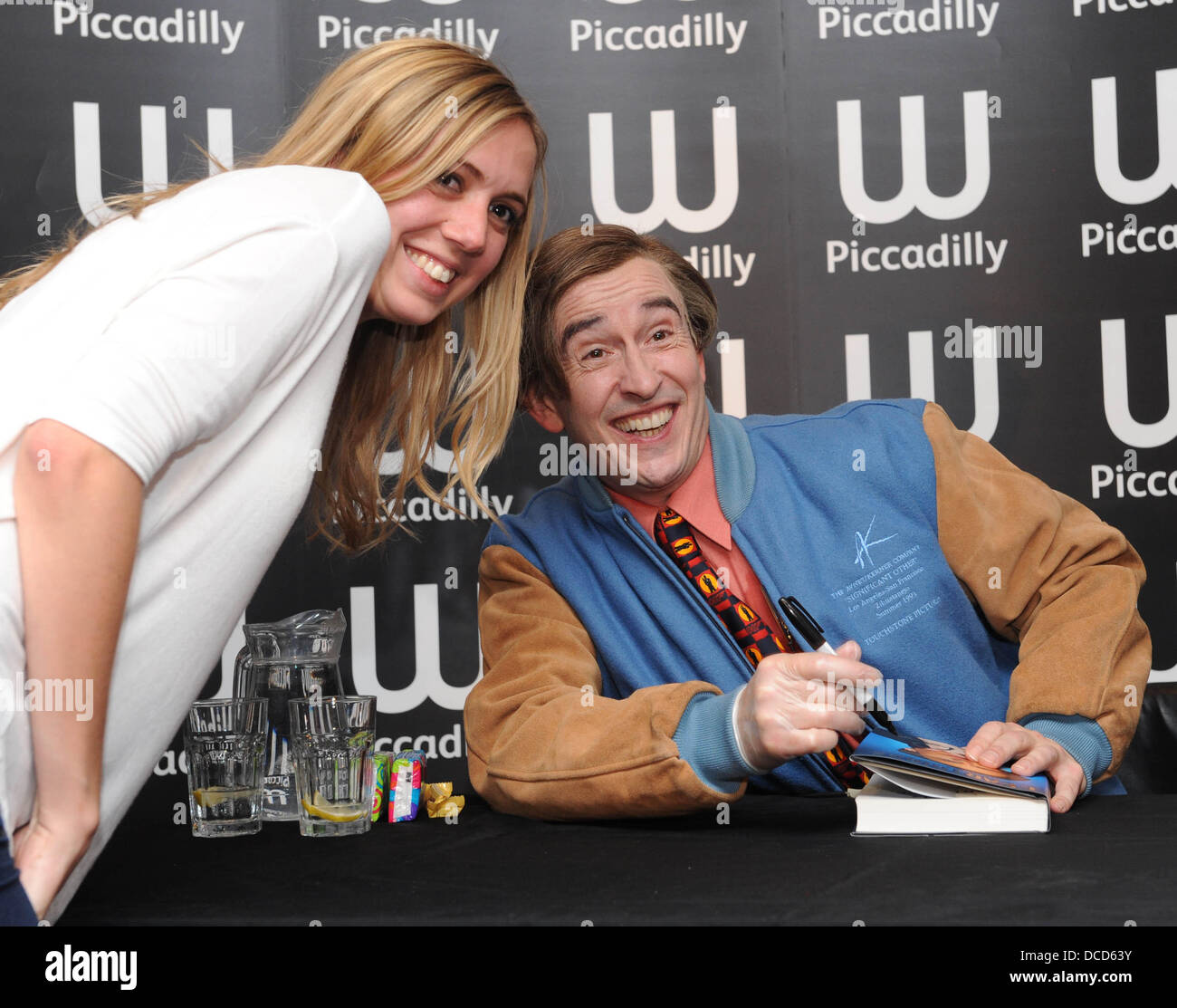 Steve Coogan aka Alan Partridge at a book signing at Waterstone's ...