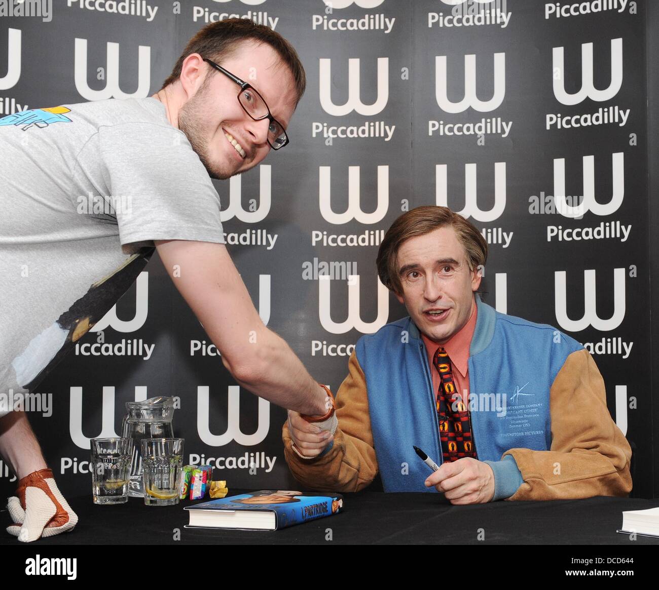 Steve Coogan aka Alan Partridge at a book signing at Waterstone's ...