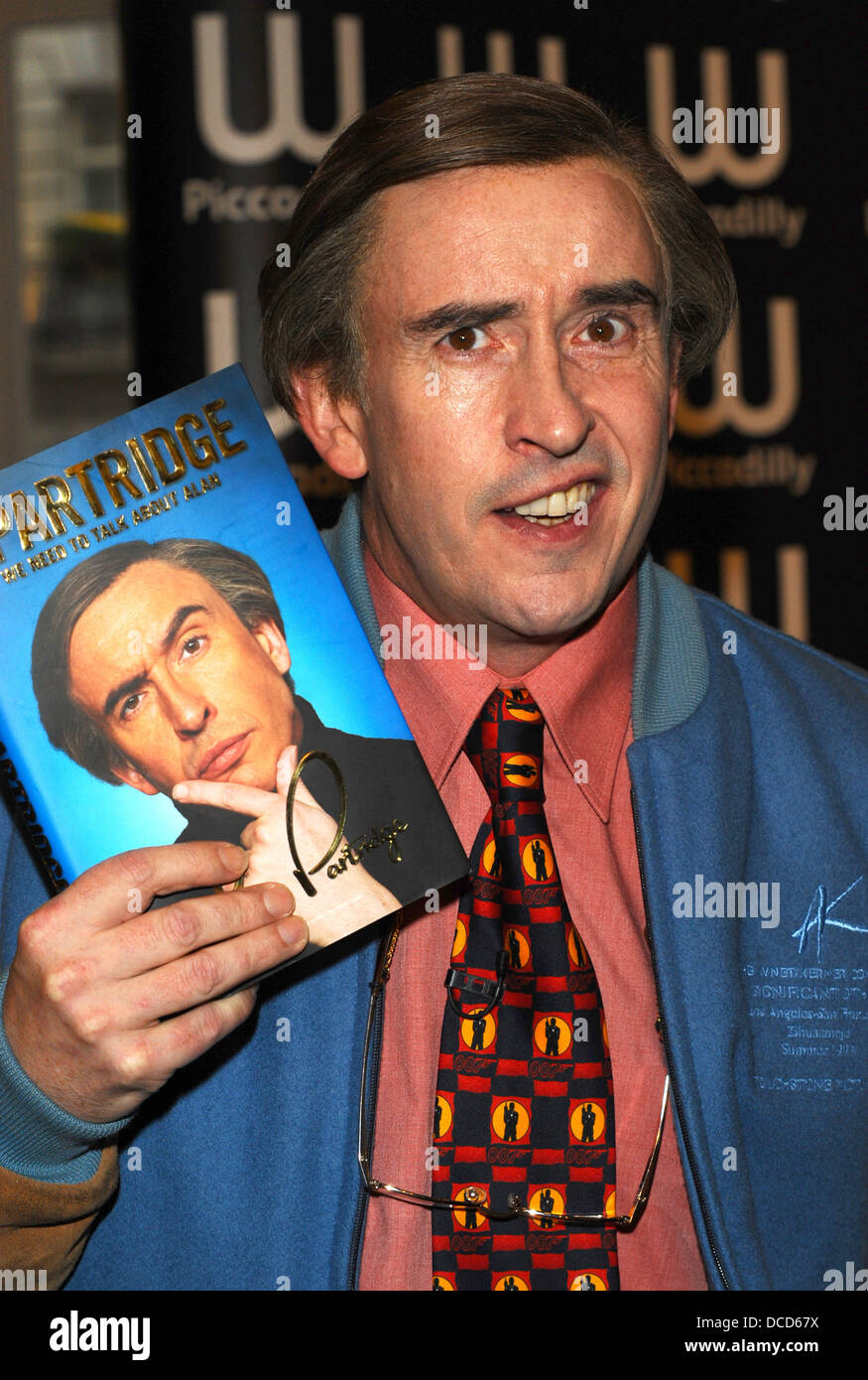 Steve Coogan aka Alan Partridge at a book signing at Waterstone's ...