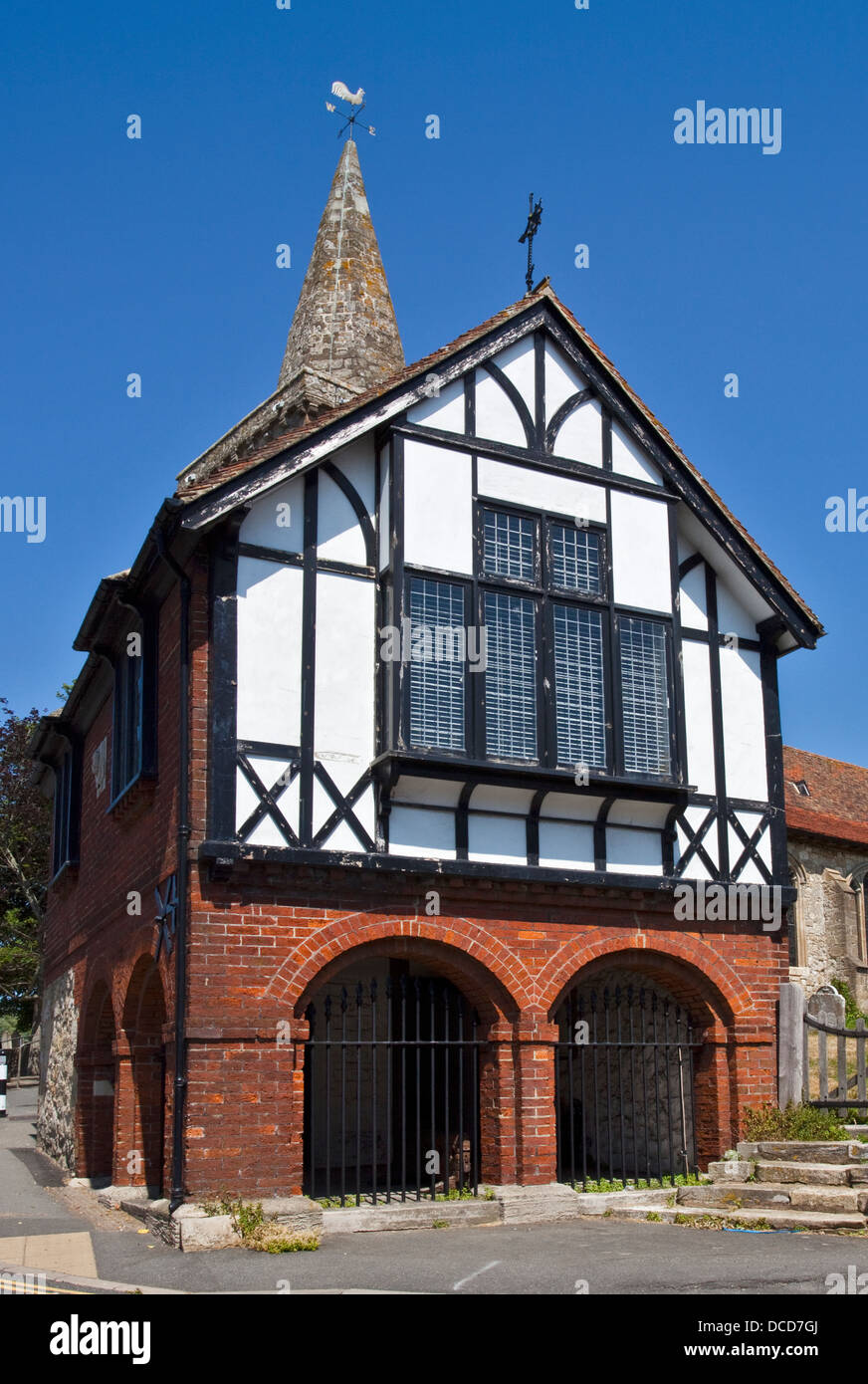 Old Town Hall, Brading, Isle of Wight, Hampshire, England Stock Photo ...