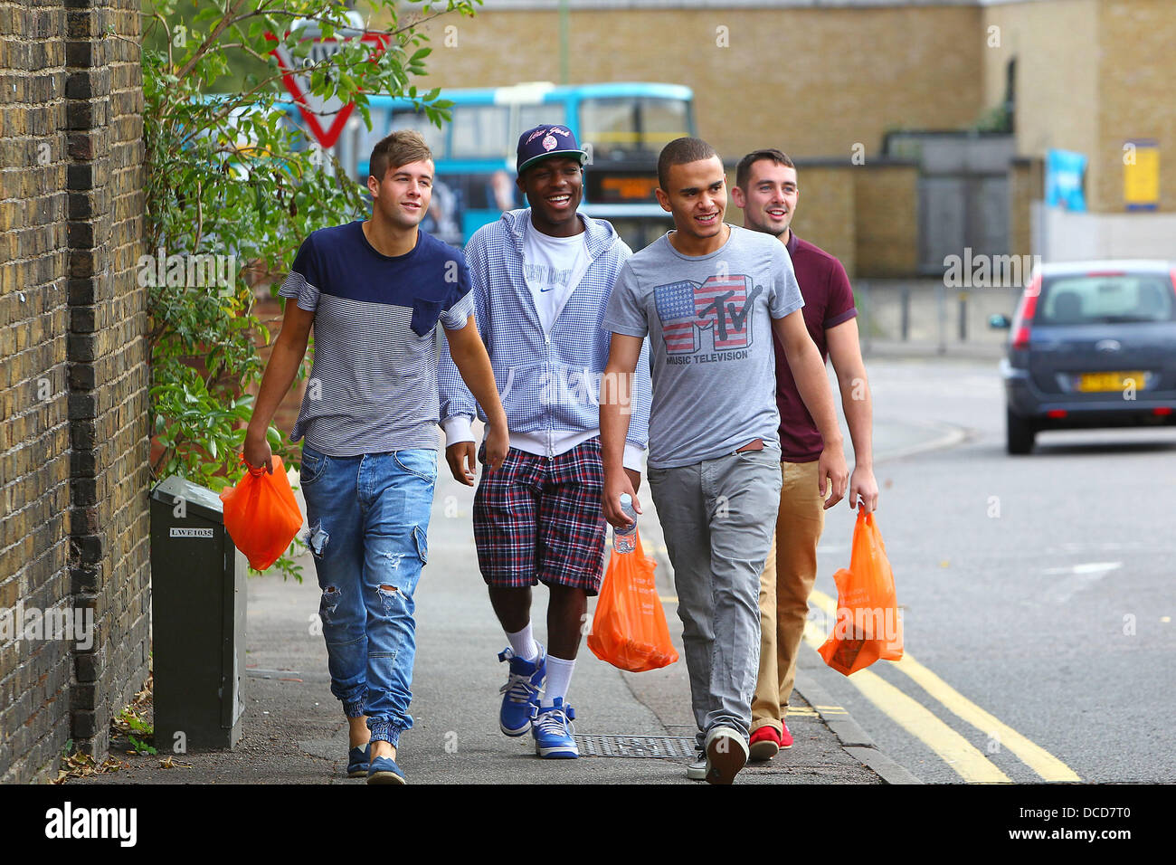 X Factor Finalists Andrew Merry, Derry Mensah, Andrew Merry, Charlie ...