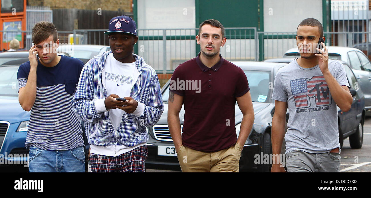 X Factor Finalist Andrew Merry, Derry Mensah, Charlie Healy, Ashley ...