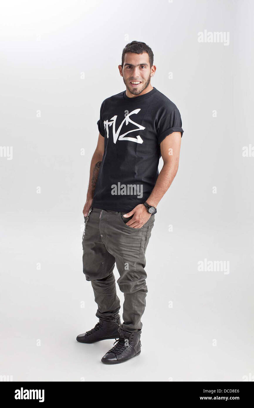 Carlos Tevez promotes his new fashion line 'TEVEZ 32' in Argentina ...