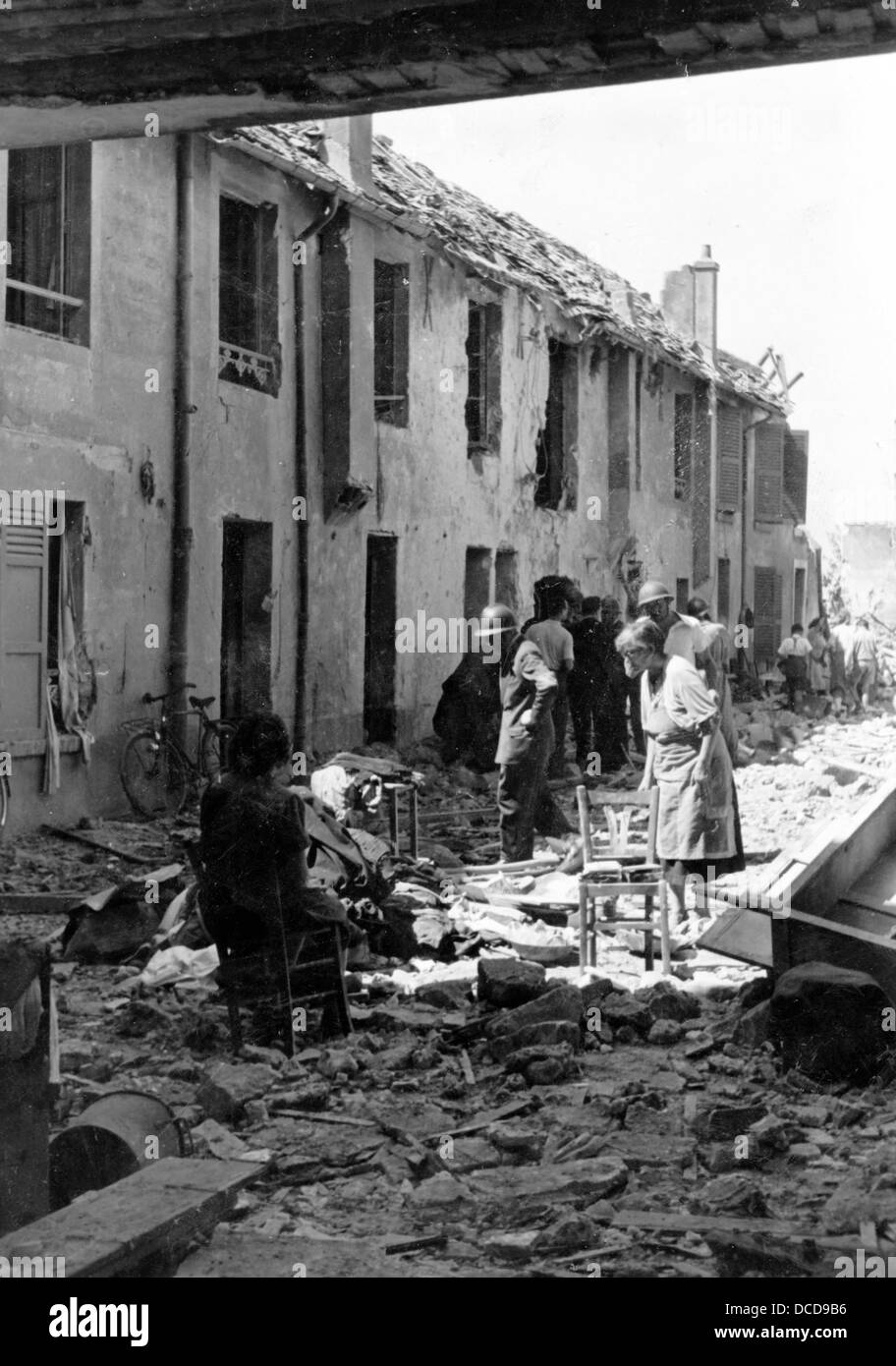 The image from the Nazi Propaganda! shows French civilians in their ...