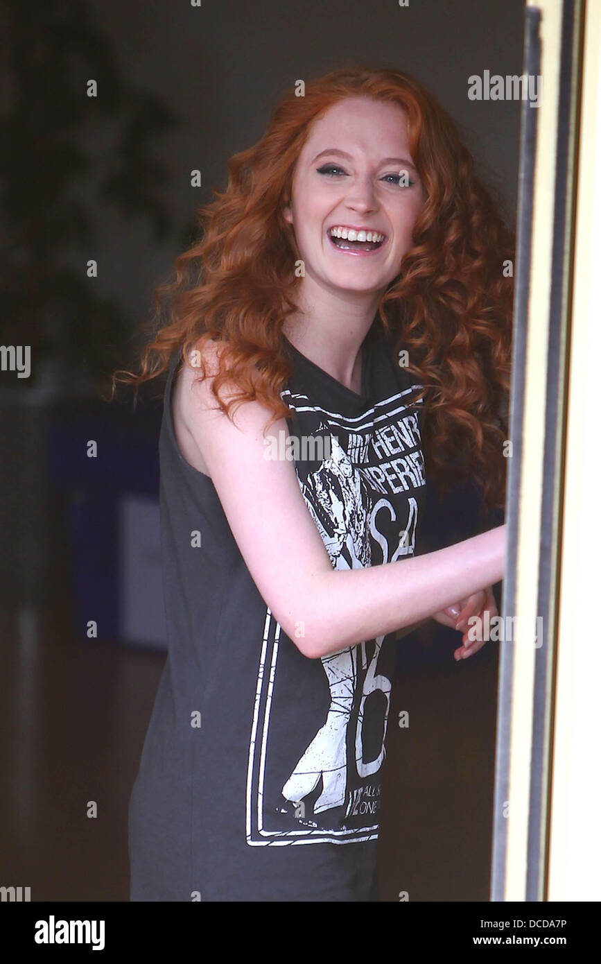 X Factor Finalist Janet Devlin arrives at the X Factor Studios London ...