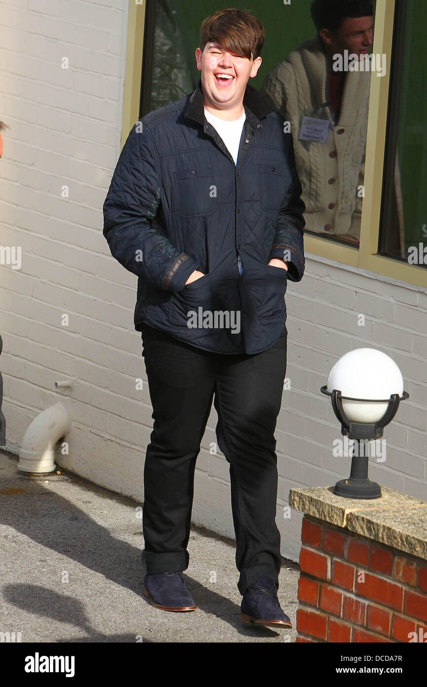 X factor finalist Craig Colton arrives at the X Factor Studios London ...