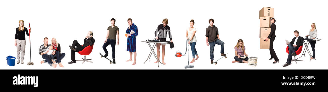 Collage of people Stock Photo - Alamy