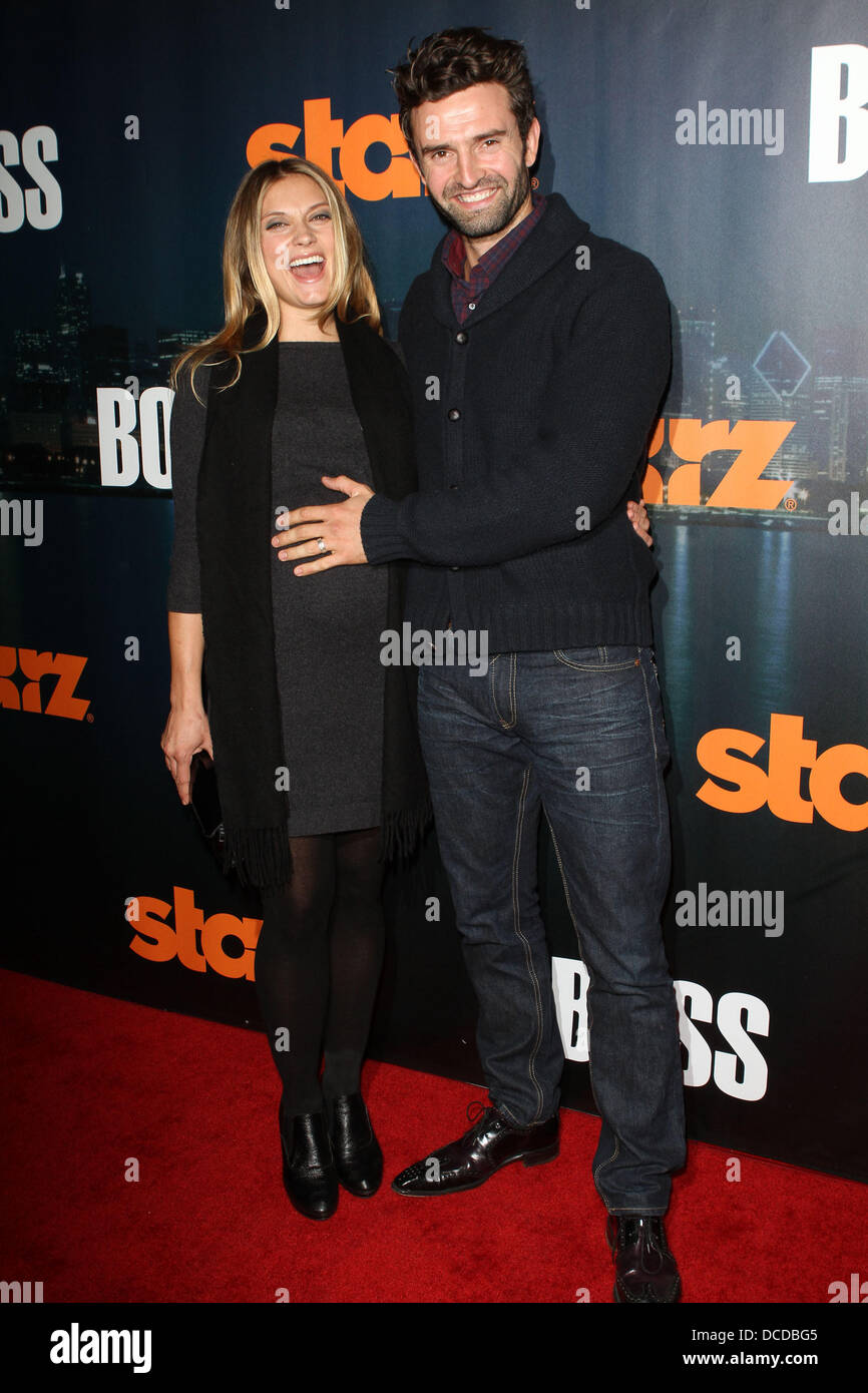 Spencer Grammer (L) and husband James Hesketh The season premiere of ...