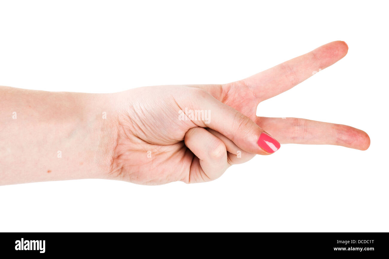 Double middle finger hi-res stock photography and images - Alamy