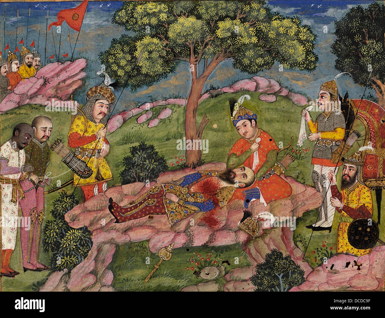 The Khamsa of Nizami manuscript, part of the LACMA collection, features ...