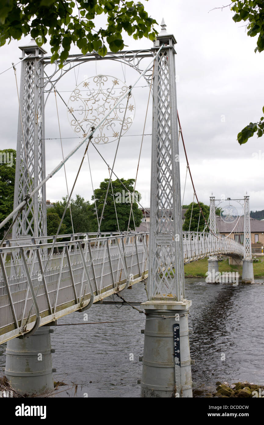 Infirmary Bridge across the River Ness Inverness Scotland Stock Photo ...