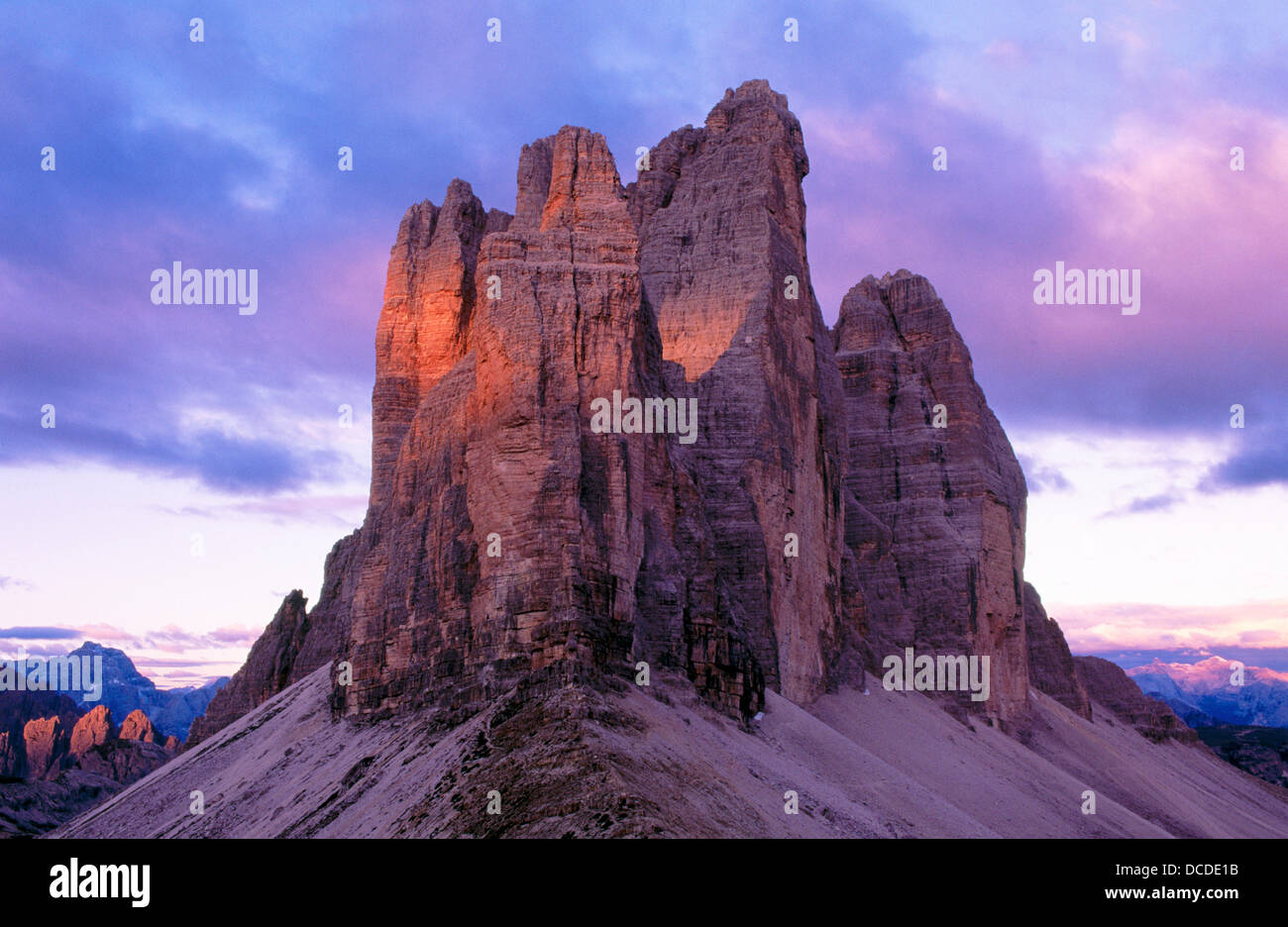 Three chimneys dolomites italy hi-res stock photography and images - Alamy