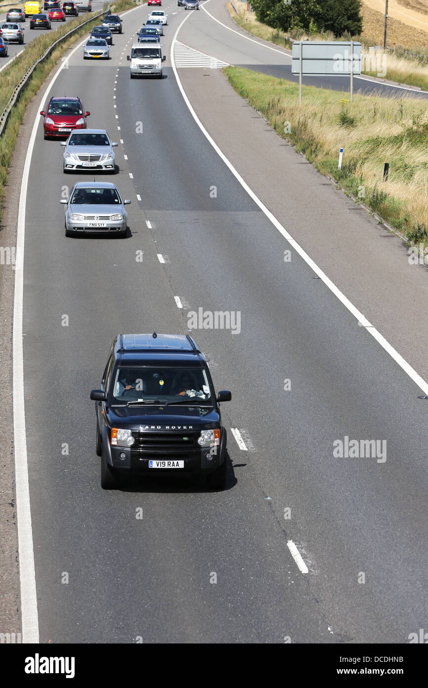 Drivers on the M11 in Cambridgeshire were spotted lane-hogging but from ...