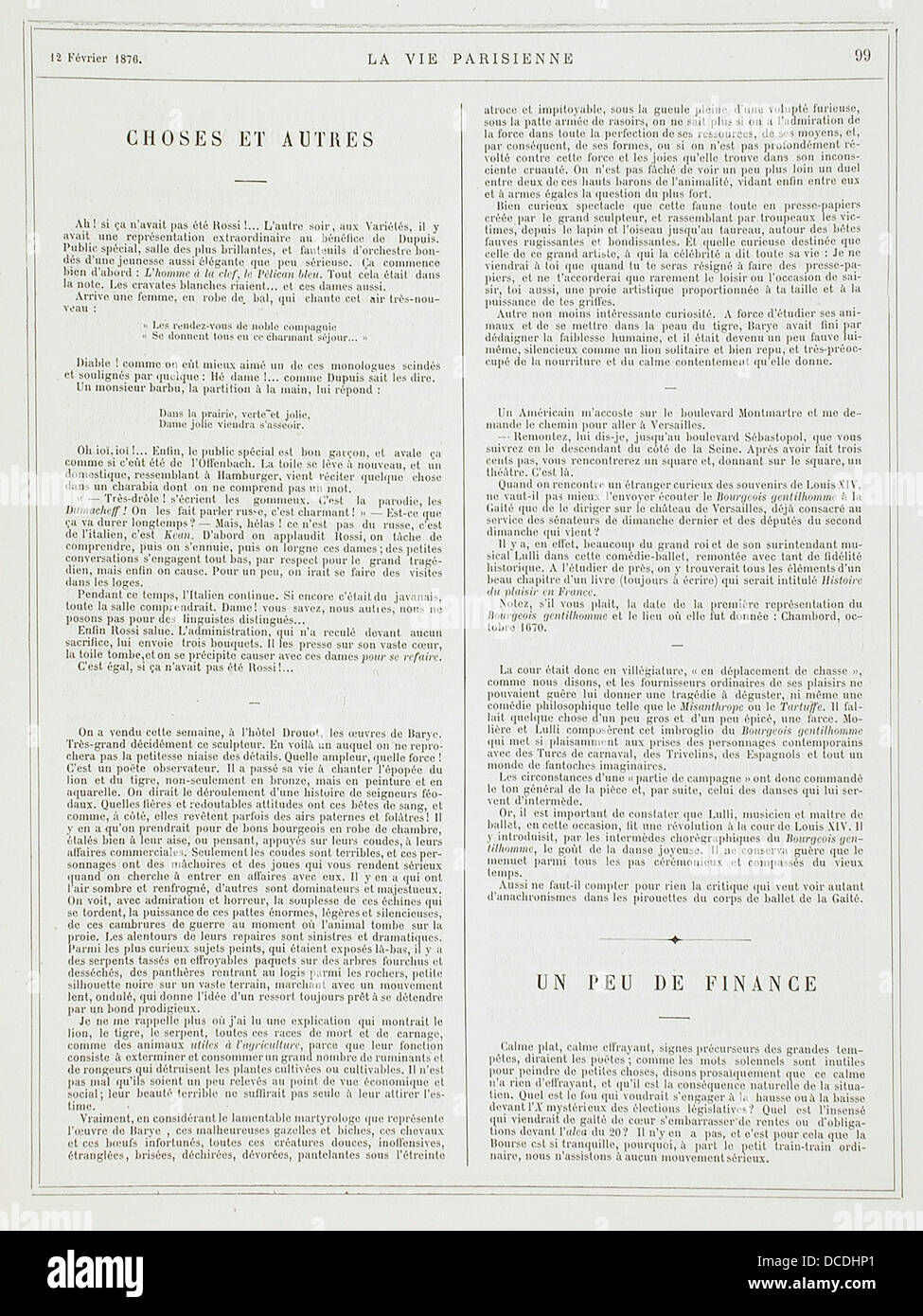 This set of prints from 'La Vie Parisienne' represents scenes of ...