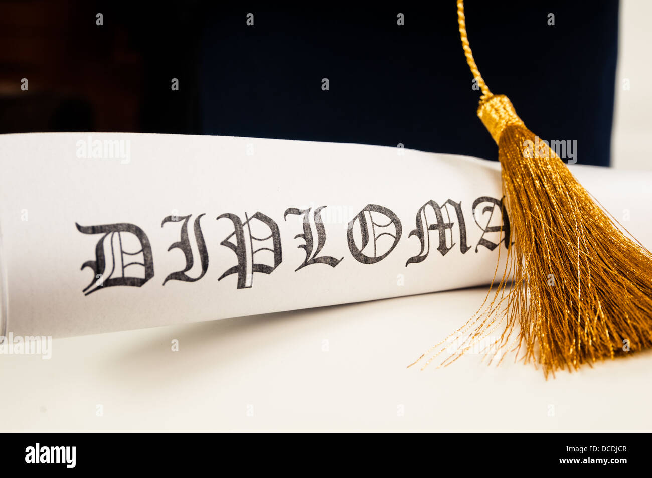 Graduation cap tassel red ribbon hi-res stock photography and images ...