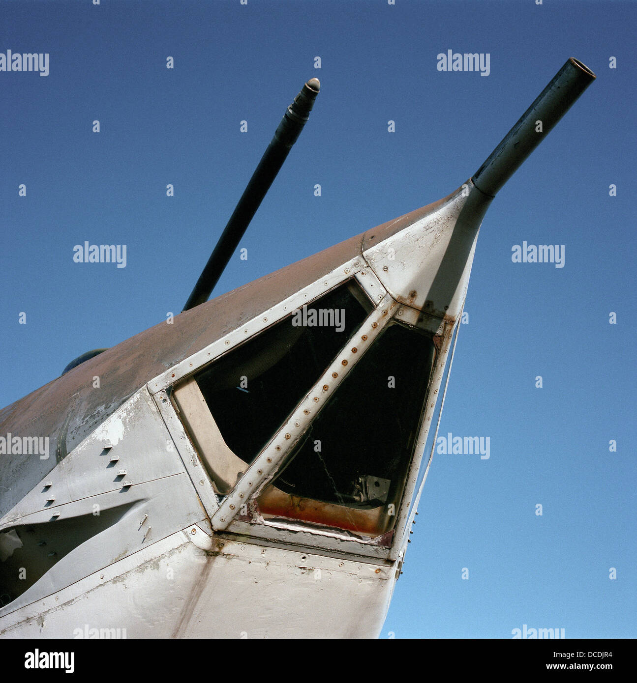 A detail of the bomb-aimer's window in the nose of a Victor bomber from ...