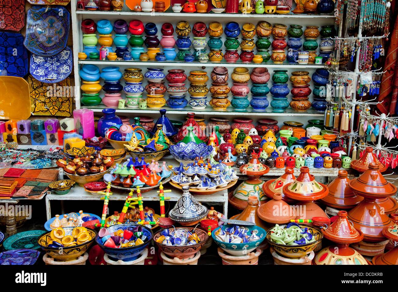 The modern market in the Habous Quarter in Casablanca, Morocco Stock ...
