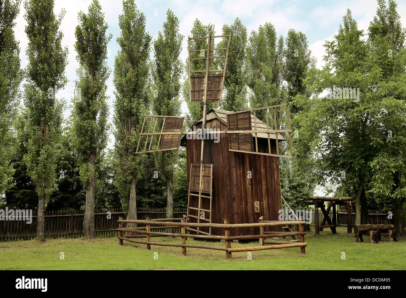 Wooden wind mill hi-res stock photography and images - Alamy