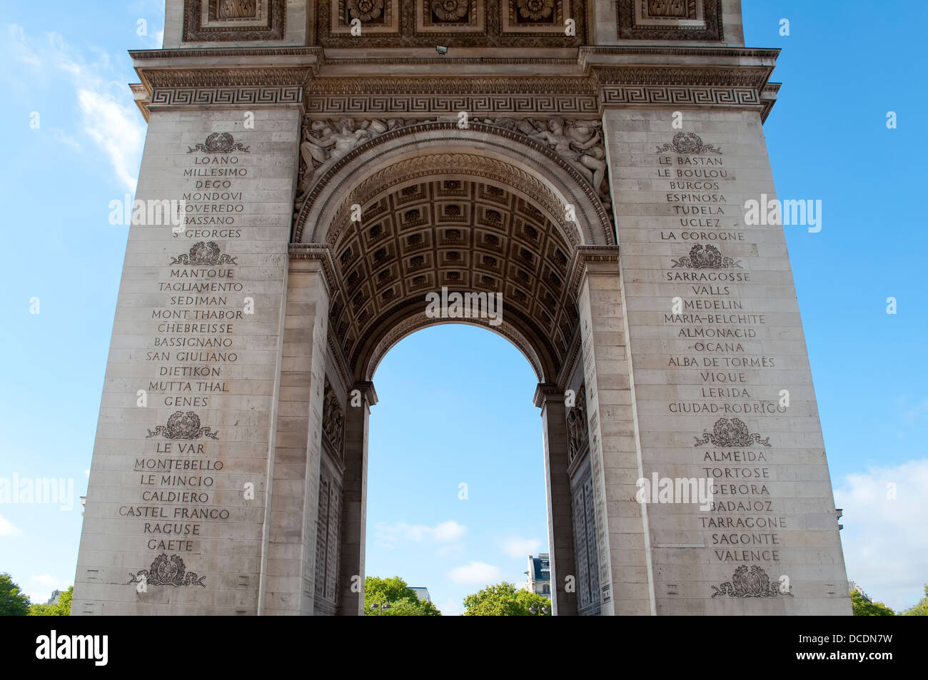 Arch of triumph of Paris Stock Photo - Alamy