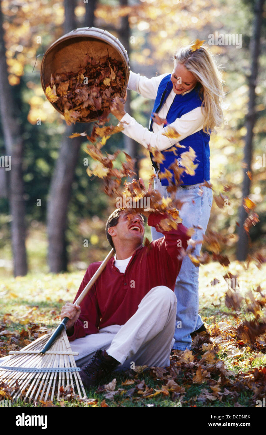 Playing a leaf hi-res stock photography and images - Alamy