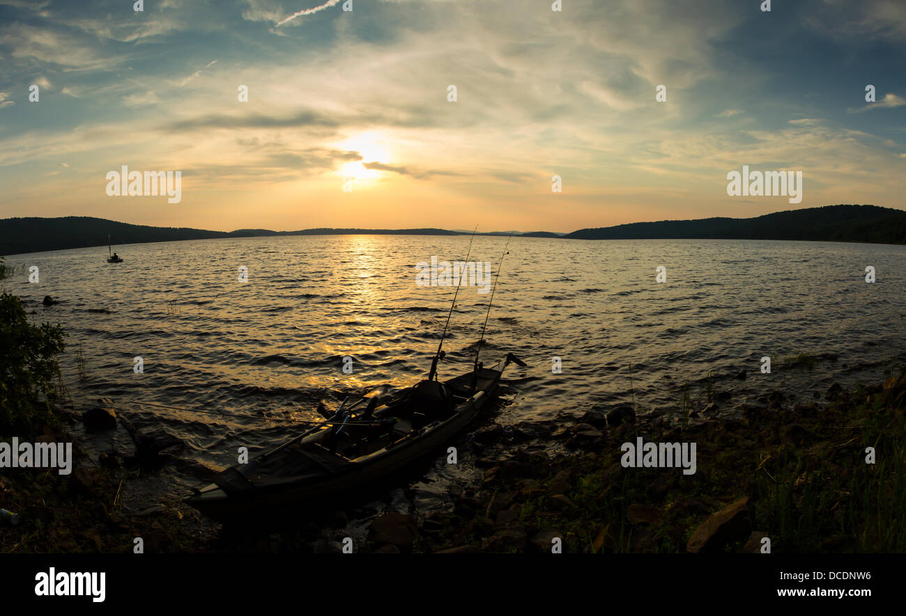 Round Valley Resivour in NJ the states largest resivour is boat access ...