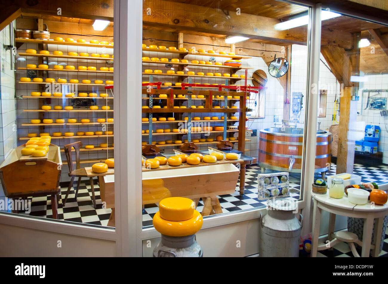 Reproduction of cheese factory Stock Photo - Alamy