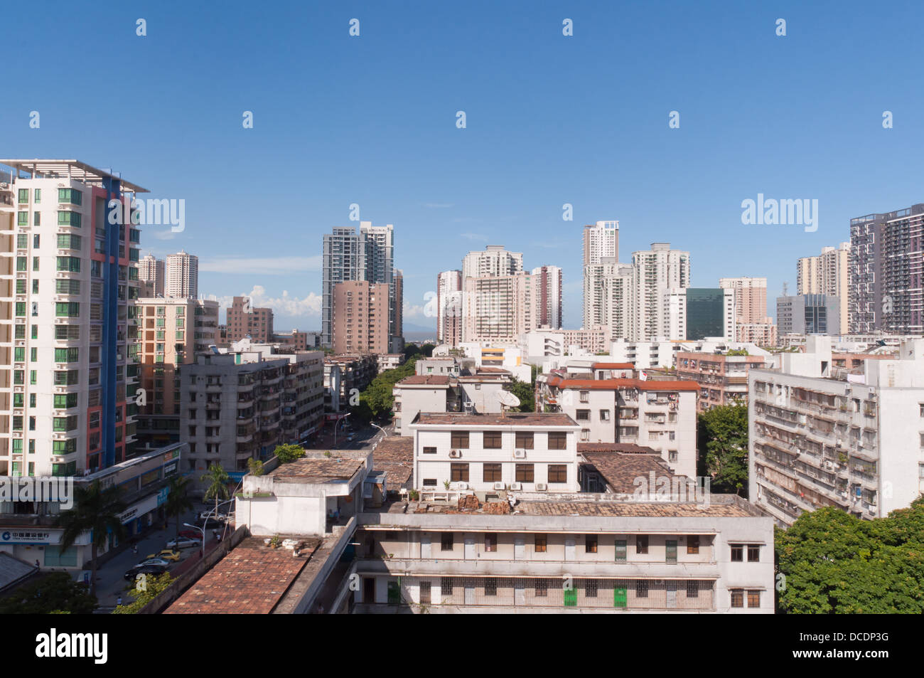 City scenery - Zhuhai xiangzhou area from high Stock Photo - Alamy