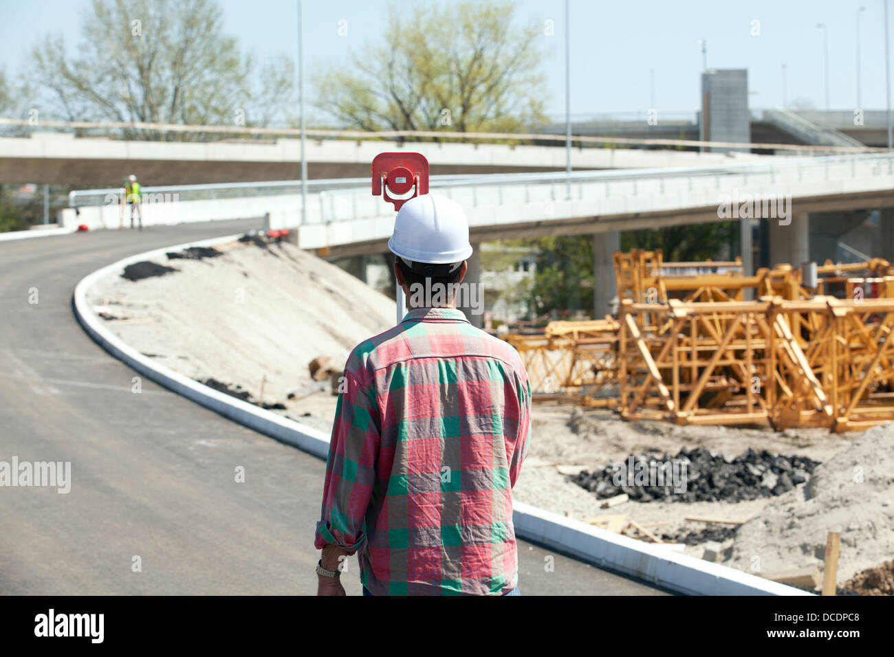 engineer on construction site Stock Photo - Alamy