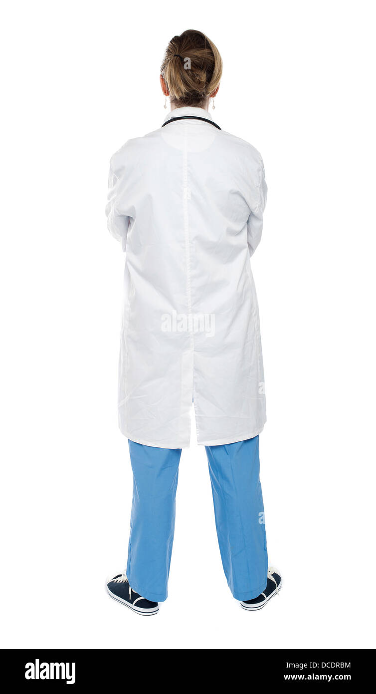 Woman uniform back view Cut Out Stock Images & Pictures - Alamy