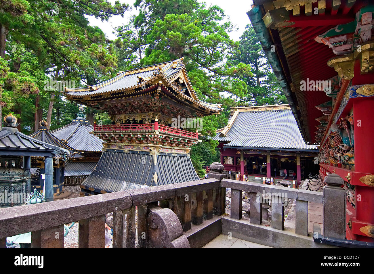 Temple in Nikko in Japan Stock Photo - Alamy