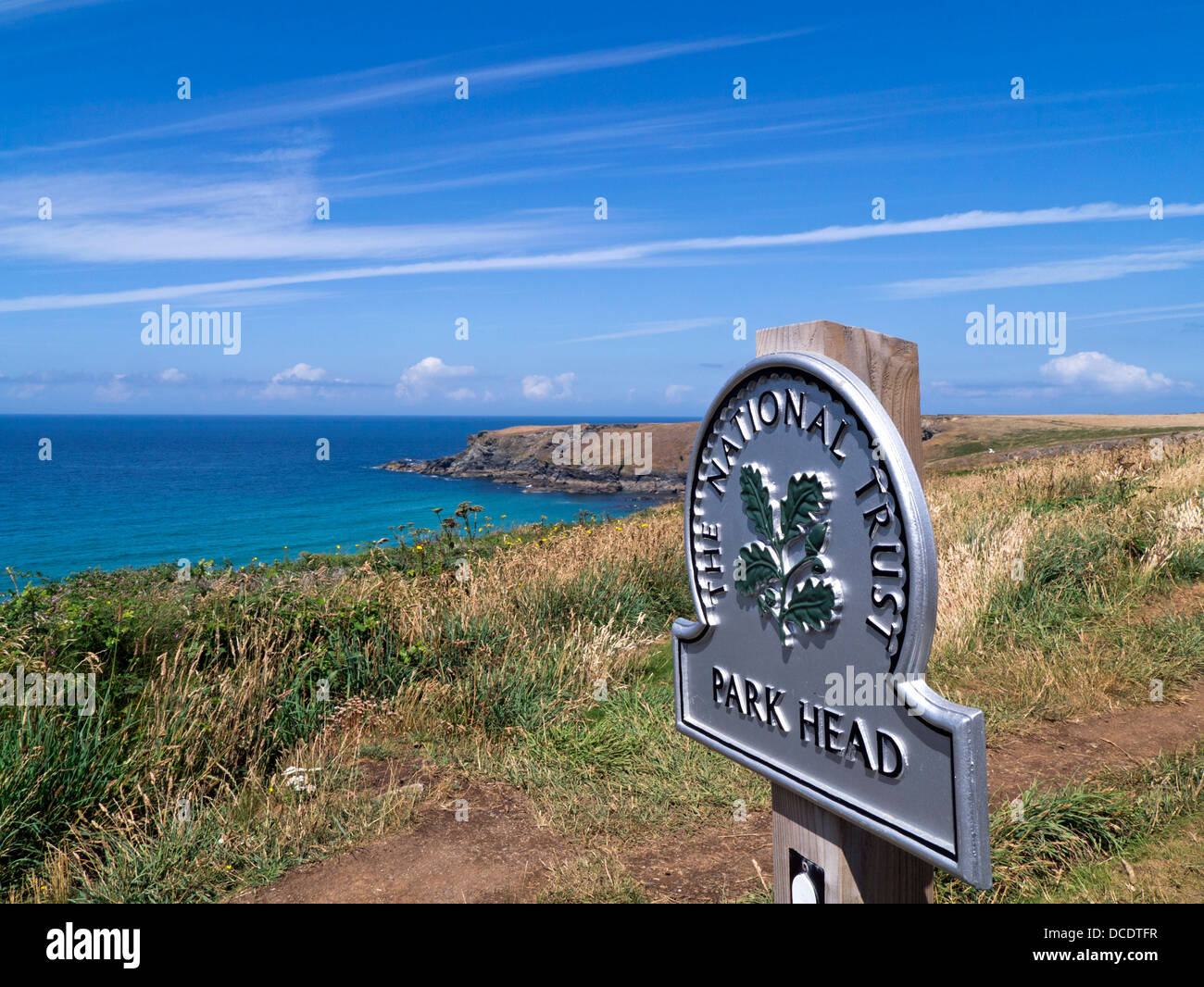 Pentire cornwall sign hi-res stock photography and images - Alamy
