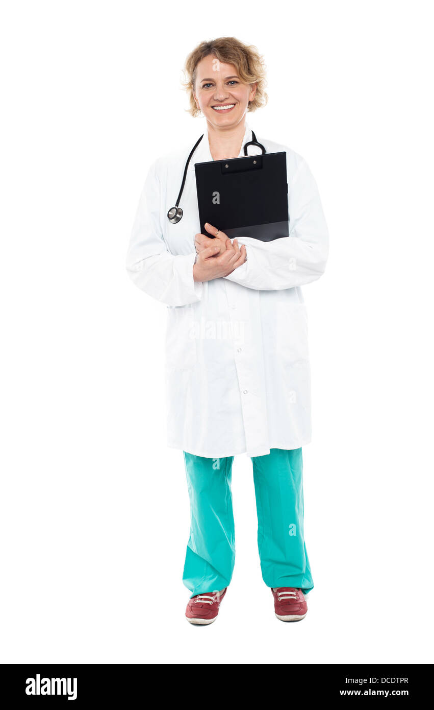 Portrait of an experienced female physician Stock Photo - Alamy