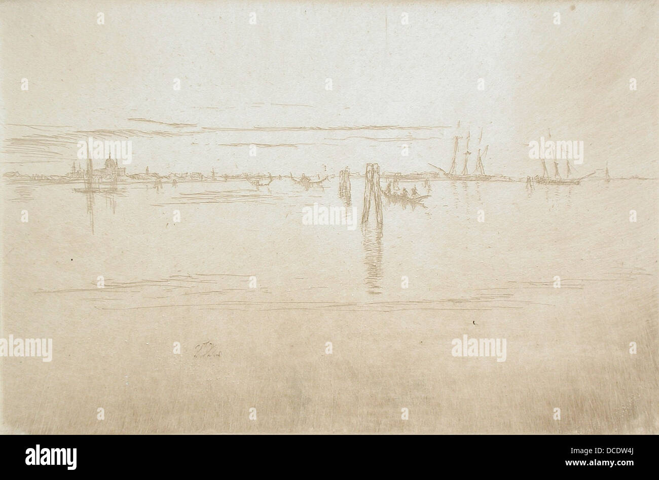 The Long Lagoon artwork, housed at LACMA, features an elegant depiction ...