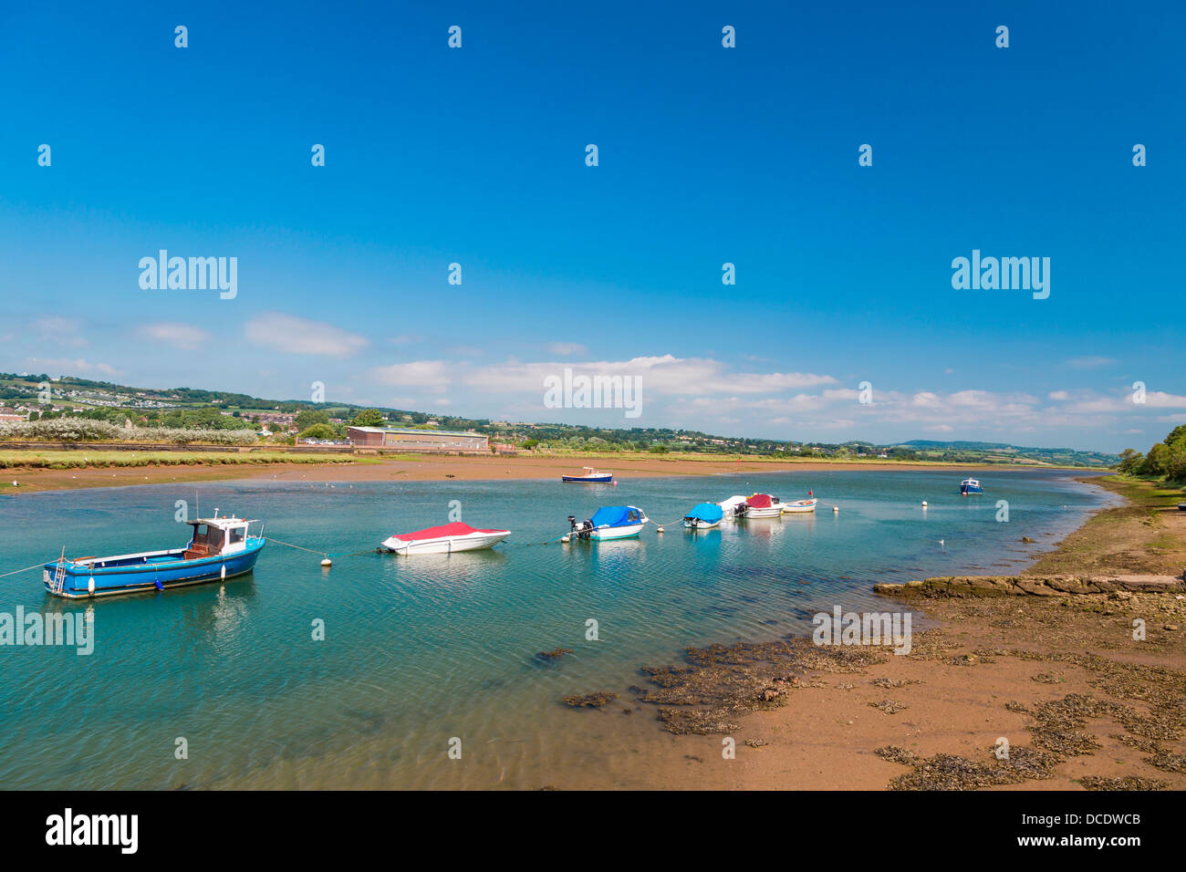 The river Axe at Seaton Stock Photo - Alamy