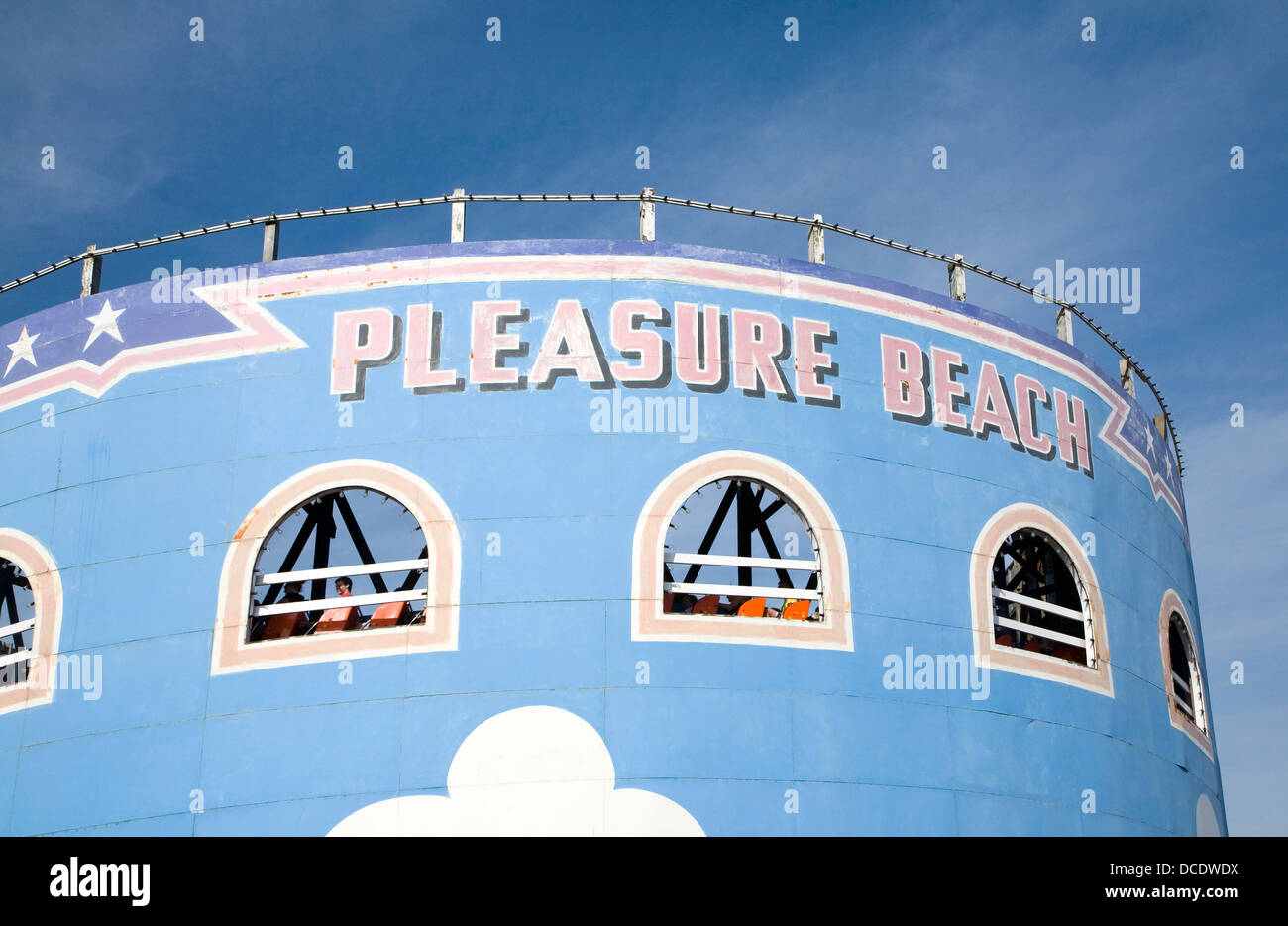 Roller coaster funfair ride Pleasure Beach Great Yarmouth Norfolk ...