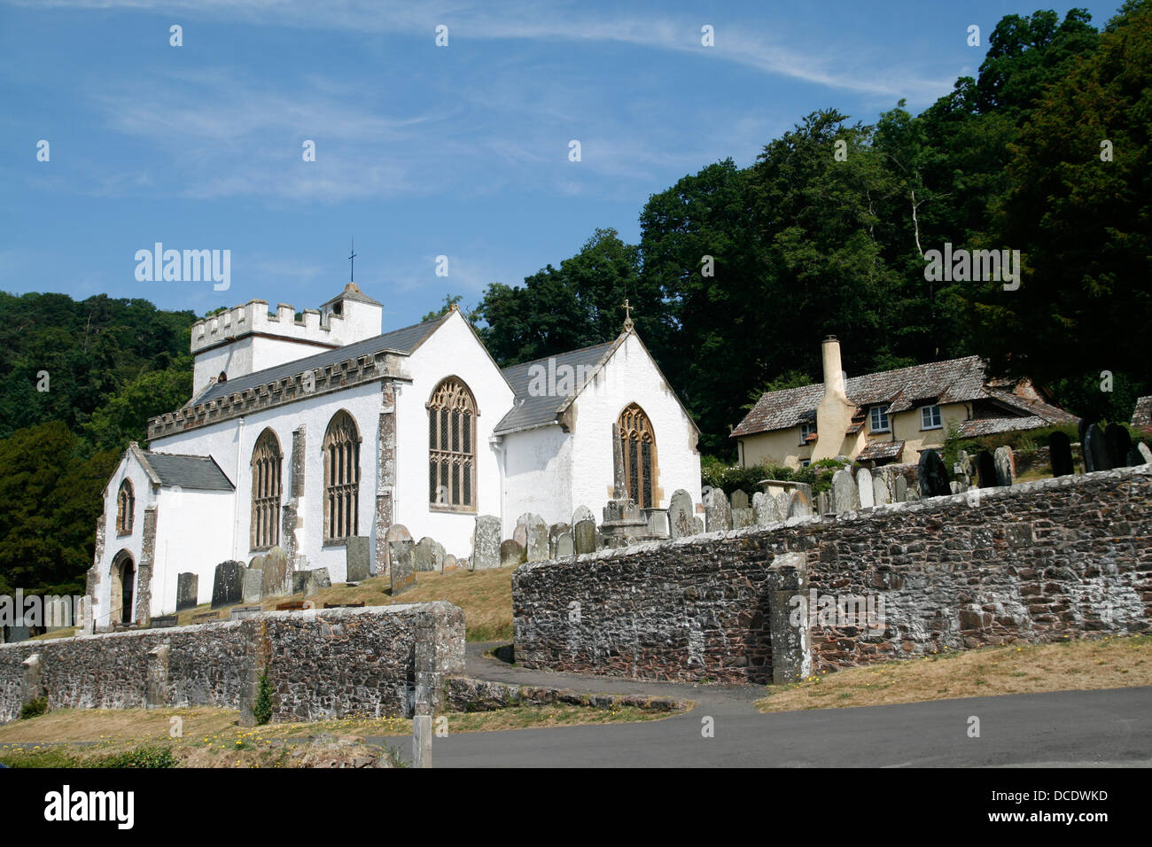All Saints church Selworthy Somerset England UK Stock Photo - Alamy
