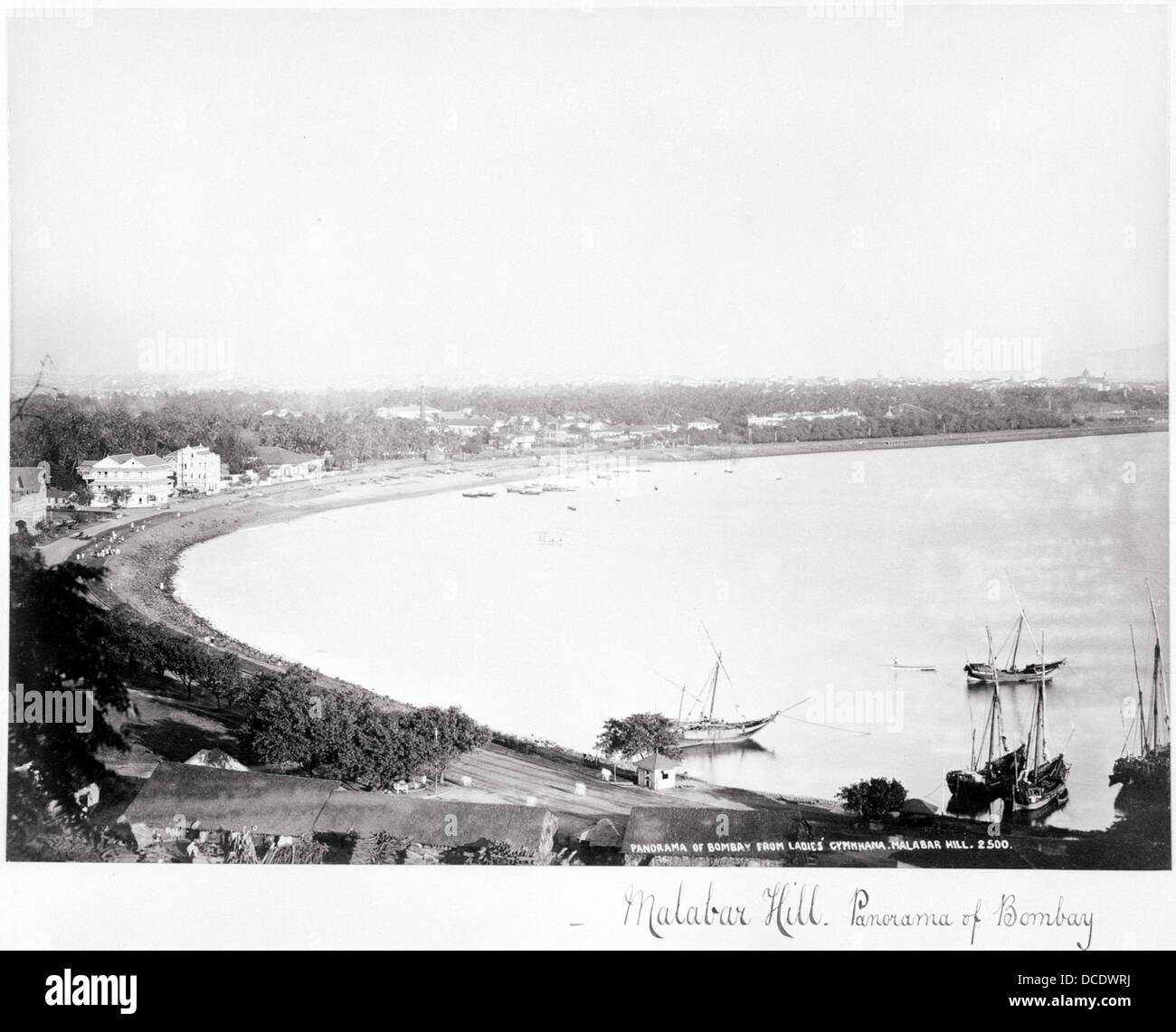 The panoramic view of Bombay from Malabar Hill, as captured in this ...