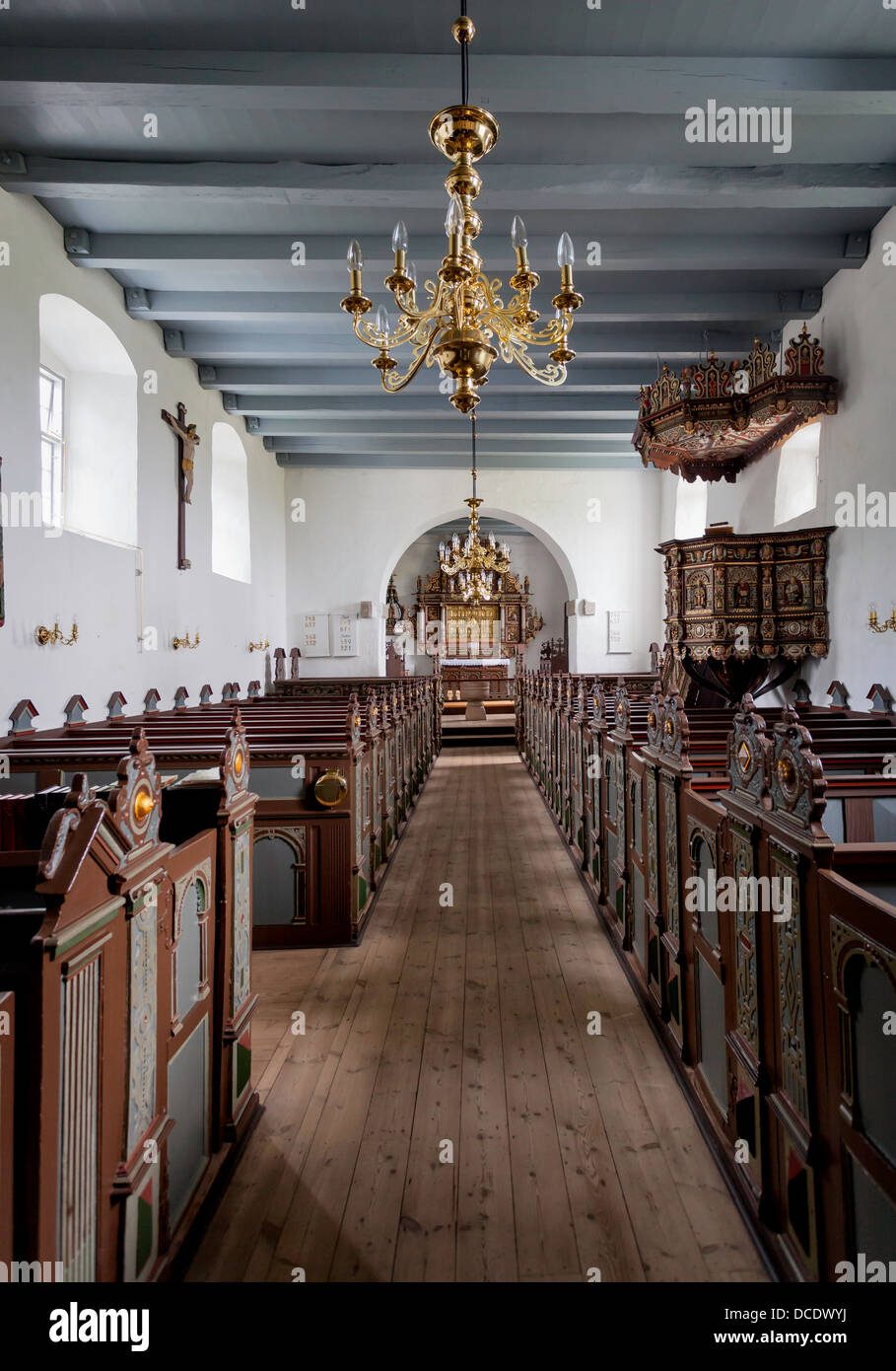 Medieval church interior hi-res stock photography and images - Alamy