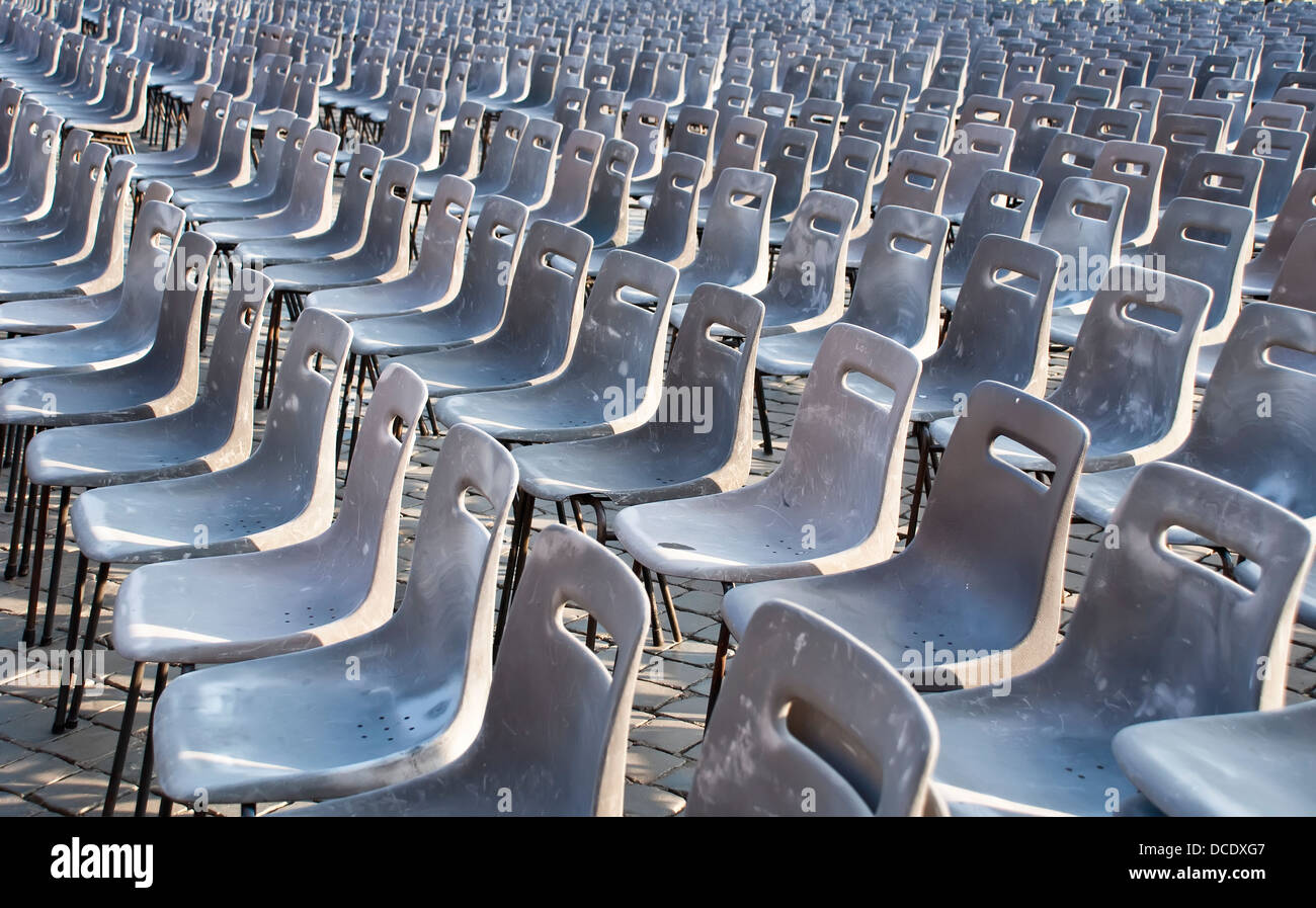 Plastic chair chairs hi-res stock photography and images - Alamy