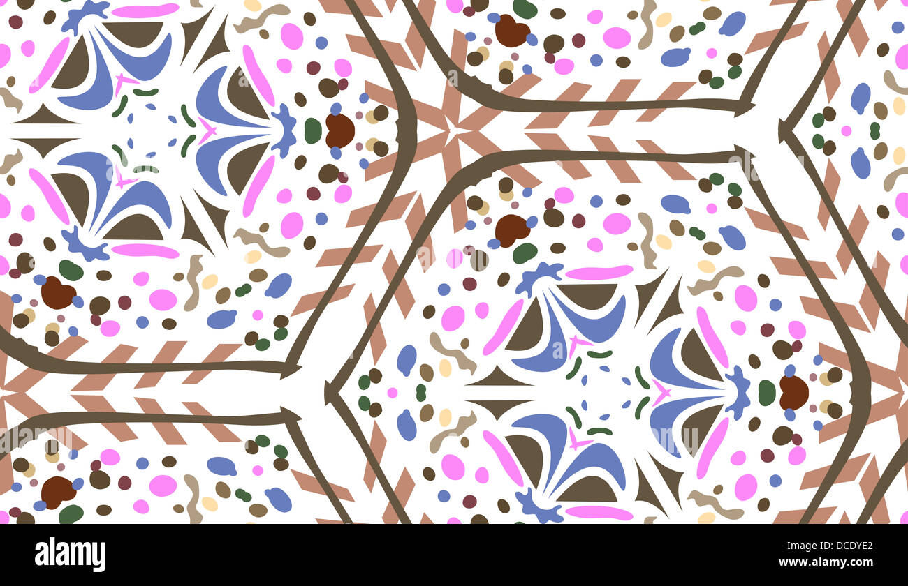 Seamless background pattern of organic geometric shapes Stock Photo - Alamy