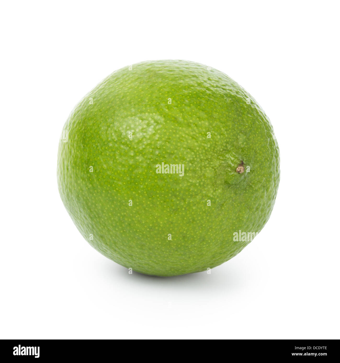 ripe round lime, isolated on white background Stock Photo - Alamy