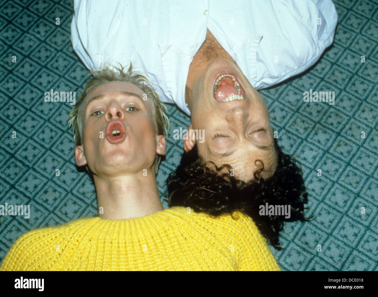 BLANCMANGE English pop duo about 1986 with Stephen Luscombe at left and ...