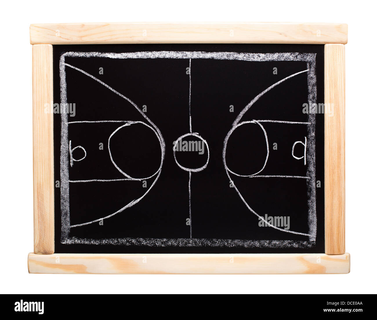 Basketball strategy planning on blackboard Stock Photo - Alamy