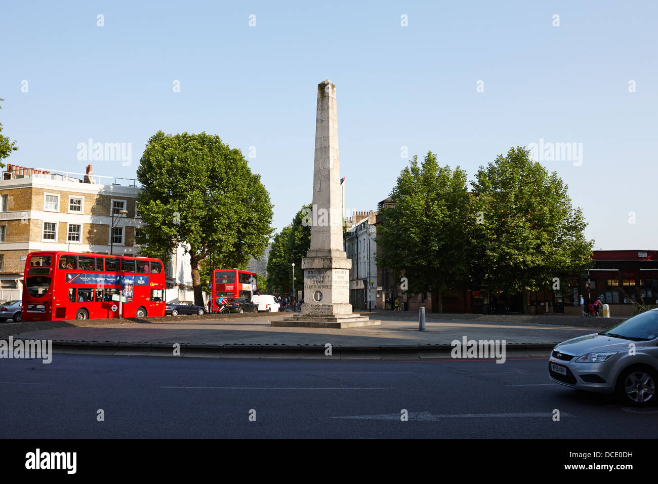 st georges circus obelisk georgian milestone London England UK Stock ...