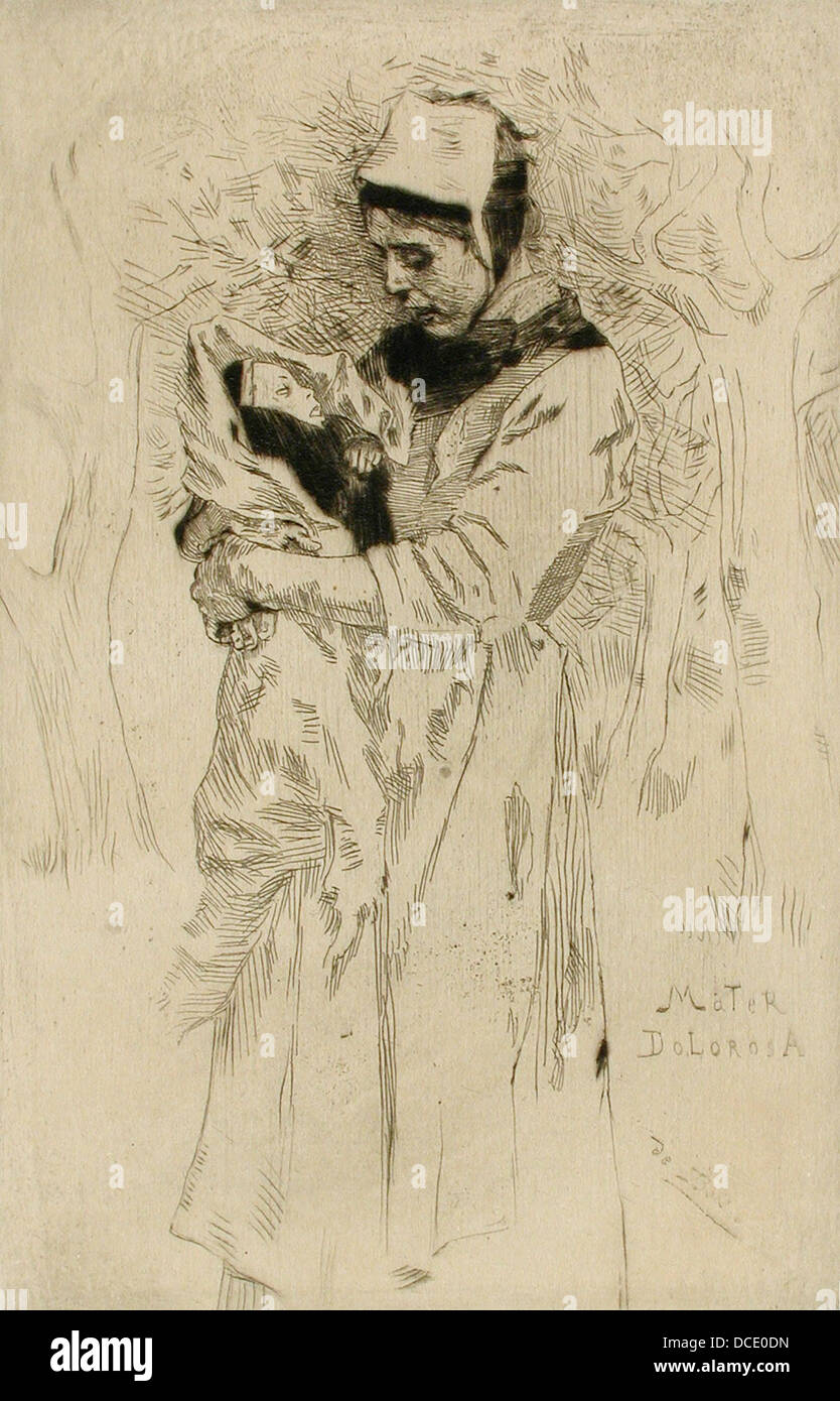 'Mater Dolorosa,' part of LACMA’s collection, is a poignant depiction ...