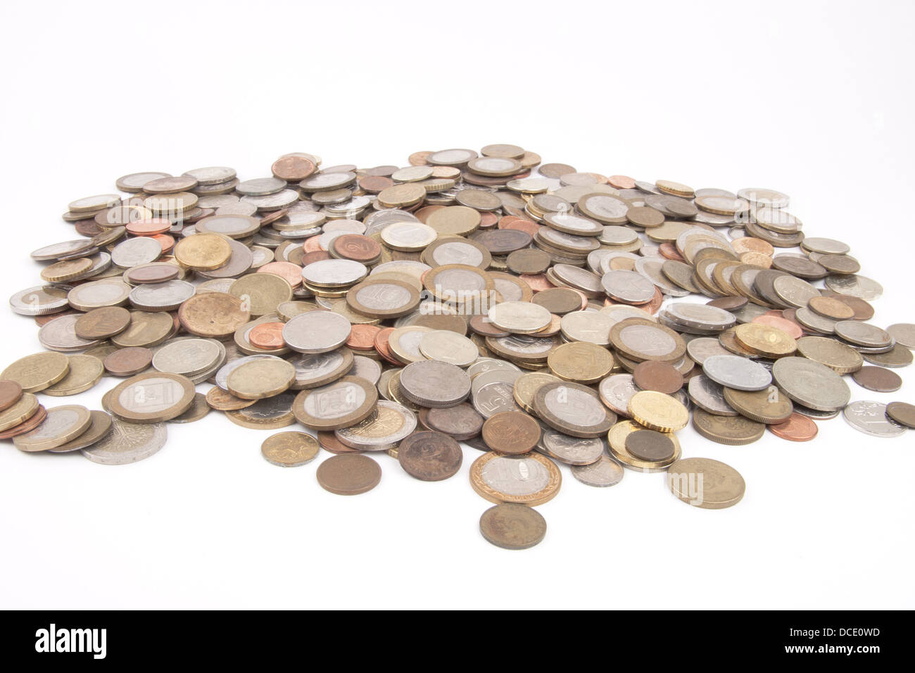 Pile of coins Stock Photo - Alamy