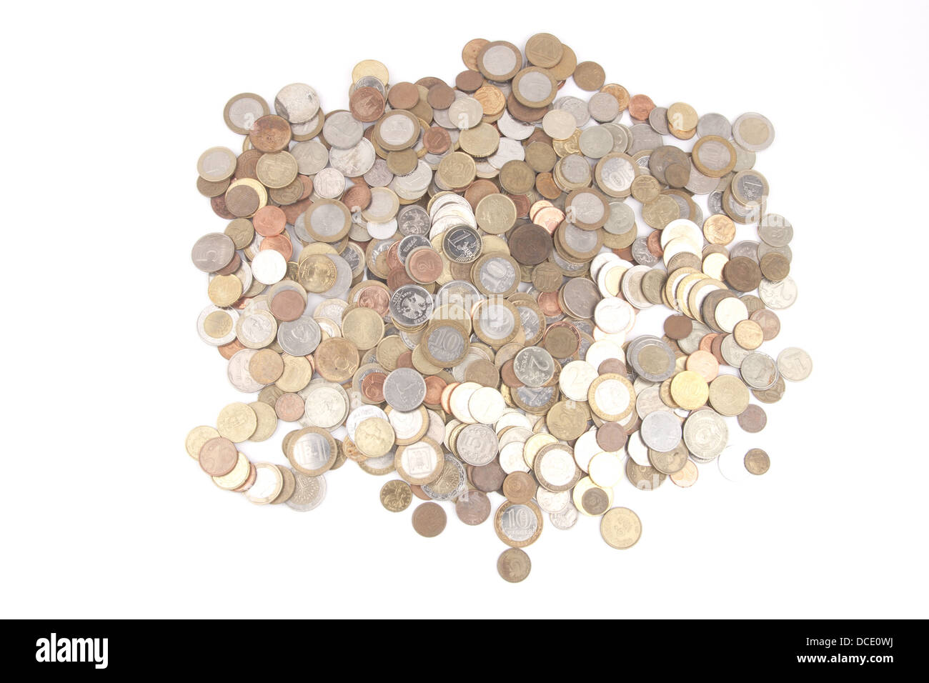 Pile of coins Stock Photo - Alamy