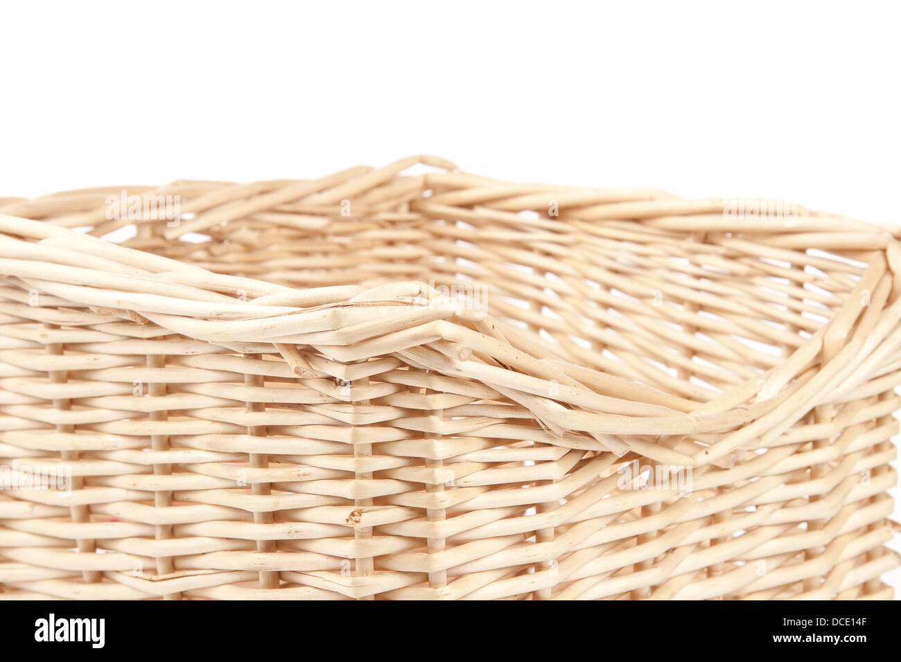 empty wooden basket Stock Photo - Alamy